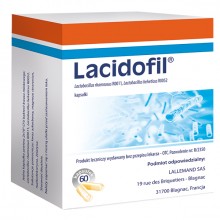 Lacidofil, probiotyk, 60 kapsułek, cena, ulotka, opinie | Apteline.pl