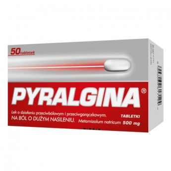 Pyralgina 500 mg, 50 tabletek | Apteline.pl