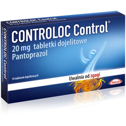 Controloc control 20 mg, 14 tabletek dojelitowych | Apteline.pl