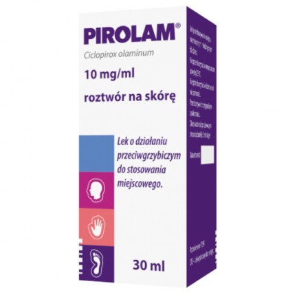 Pirolam 10 mg/ml, roztwór na skórę, 30 ml | Apteline.pl