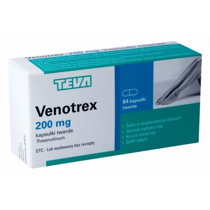 Ventorex 200 mg, 64 kapsułki twarde | Apteline.pl