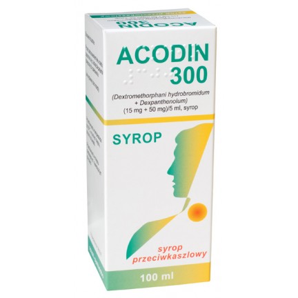 Acodin, syrop przeciwkaszlowy 0,3/100 ml | Apteline.pl