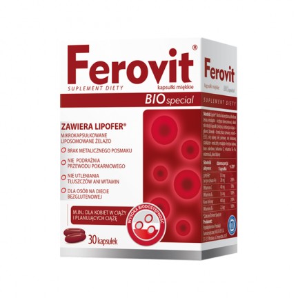 Ferovit Bio Special, 30 kapsułek | Apteline.pl