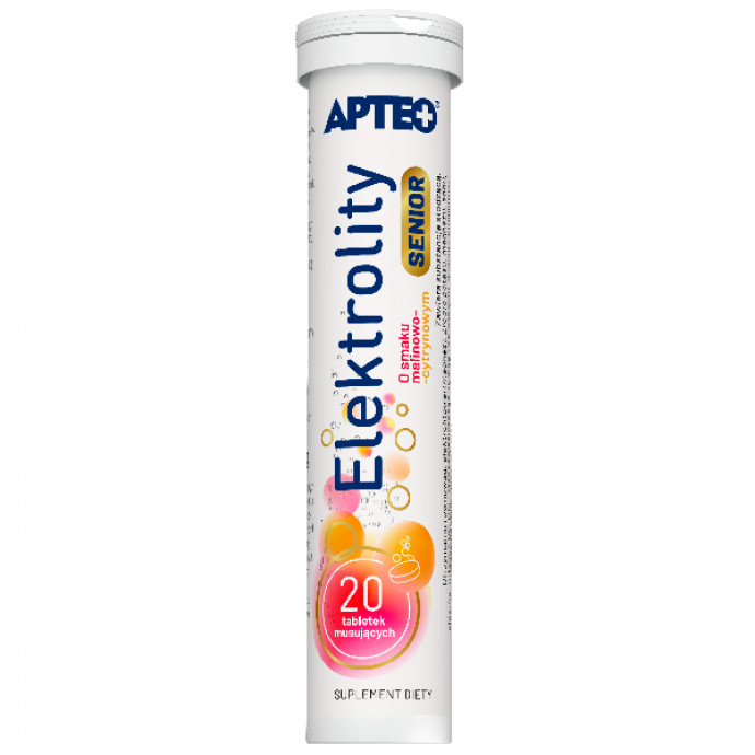 Apteo, Elektrolity Senior, 20 tabletek musujących | Apteline.pl