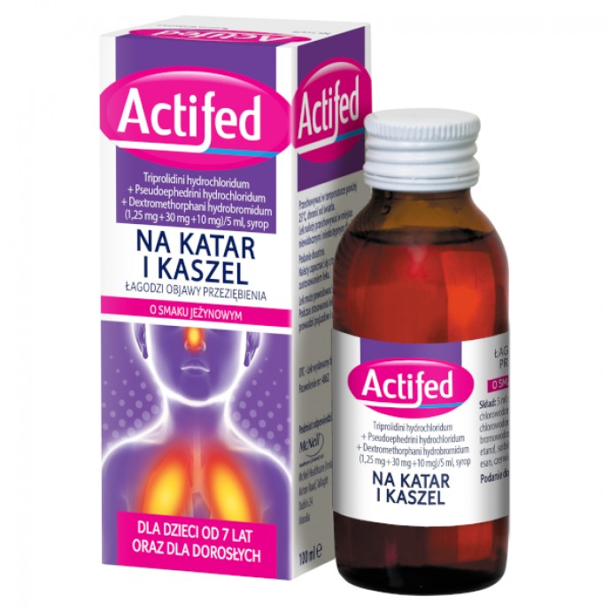 Actifed, syrop, 100 ml | Apteline.pl