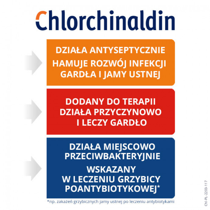 Chlorchinaldin VP, 20 tabletek do ssania | Apteline.pl