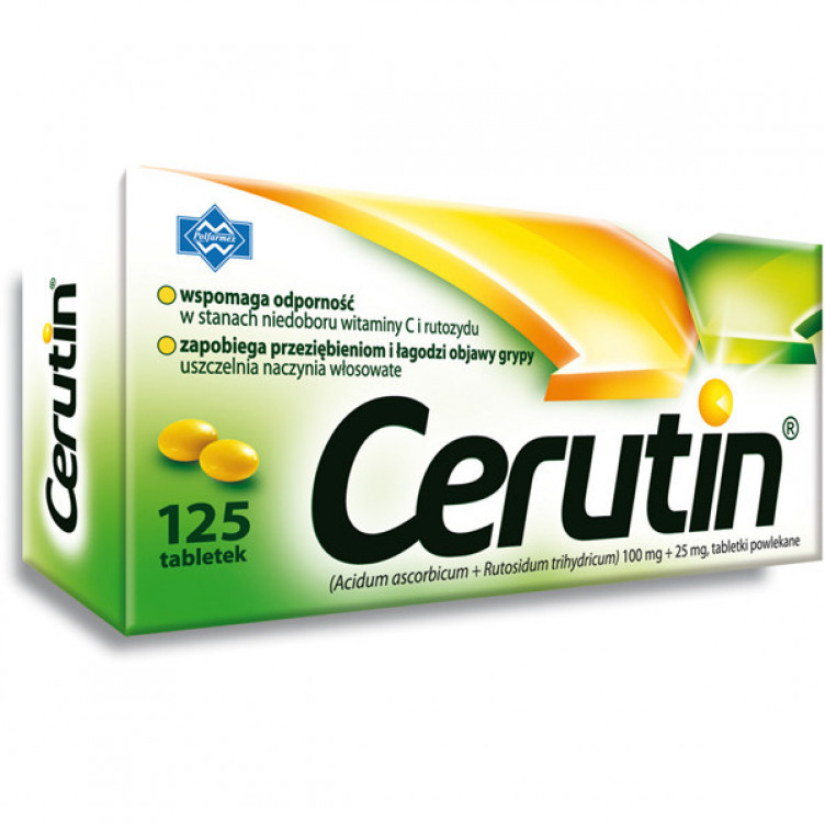 Cerutin, 125 tabletek powlekanych | Apteline.pl