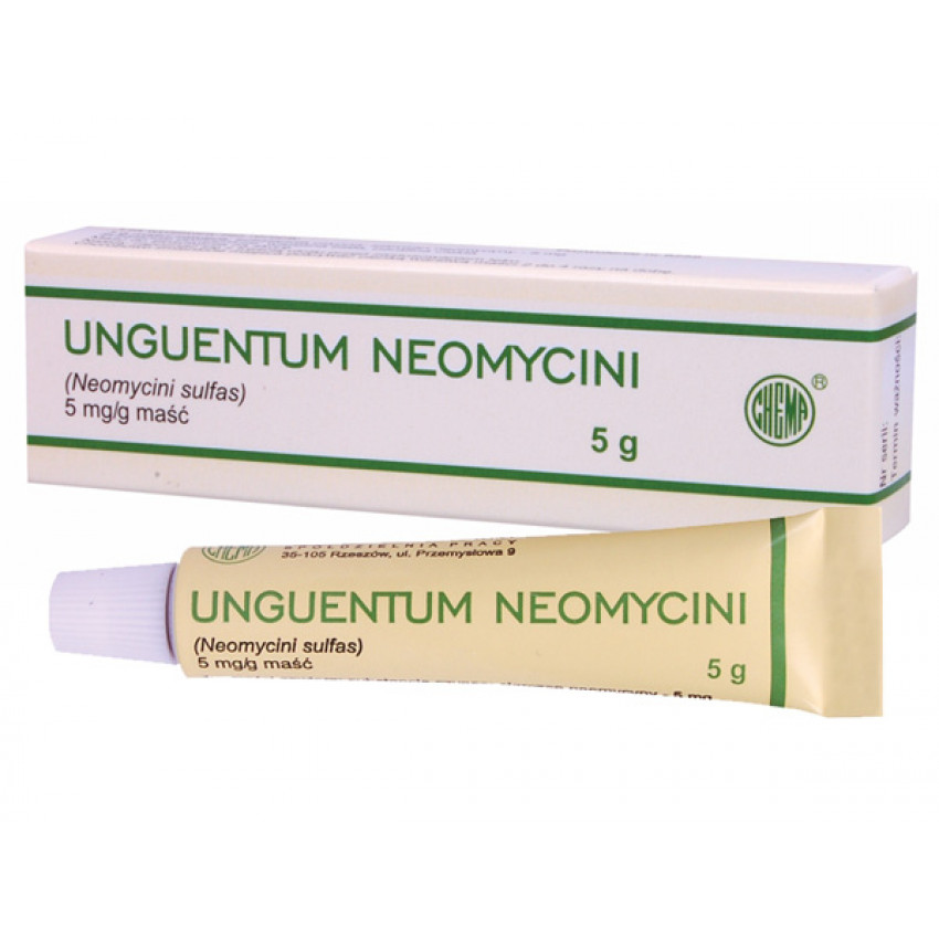 Neomycinum, maść 0,5%, 5 g | Apteline.pl