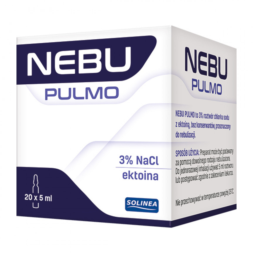 Nebu Pulmo 3%, roztwór do nebulizacji, 20 sztuk po 5 ml | Apteline.pl