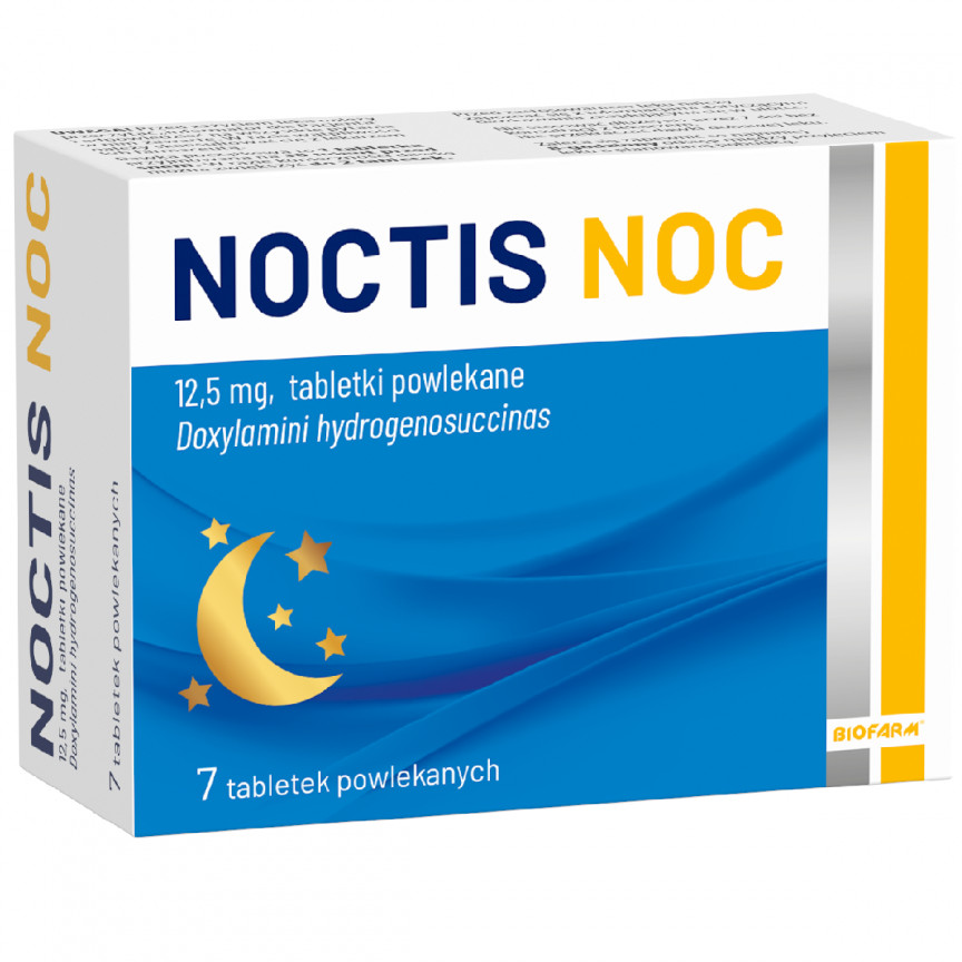 Noctis Noc 12,5 mg, 7 tabletek powlekanych | Apteline.pl