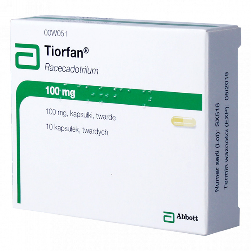 Tiorfan 100 mg, 10 kapsułek twardych | Apteline.pl
