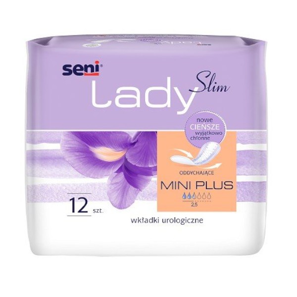 Seni Lady Mini Plus Slim, wkładki urologiczne, 12 sztuk | Apteline.pl