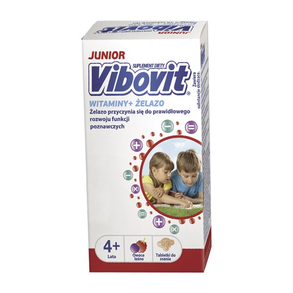 Vibovit Junior, witaminy + żelazo, 30 tabletek - Zamów w Apteline.pl ...