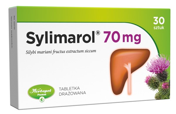 Sylimarol 70 mg, 30 tabletek drażowanych | Apteline.pl