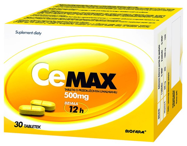 Cemax 500 mg, 30 tabletek o przedłużonym uwalnianiu | Apteline.pl