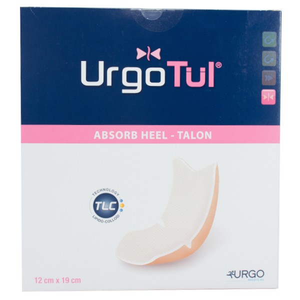 Opatrunek UrgoTul Absorb, pięta, 12 x 19 cm | Apteline.pl