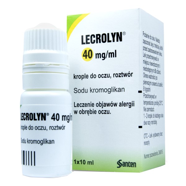 Lecrolyn 40 mg/ml, krople do oczu, 10 ml | Apteline.pl