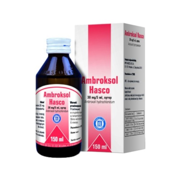 Ambroksol Hasco 30 mg/5 ml, syrop, 150 ml | Apteline.pl