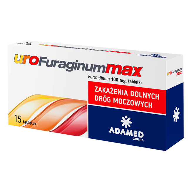 UroFuraginum Max 100 mg, 15 tabletek | Apteline.pl