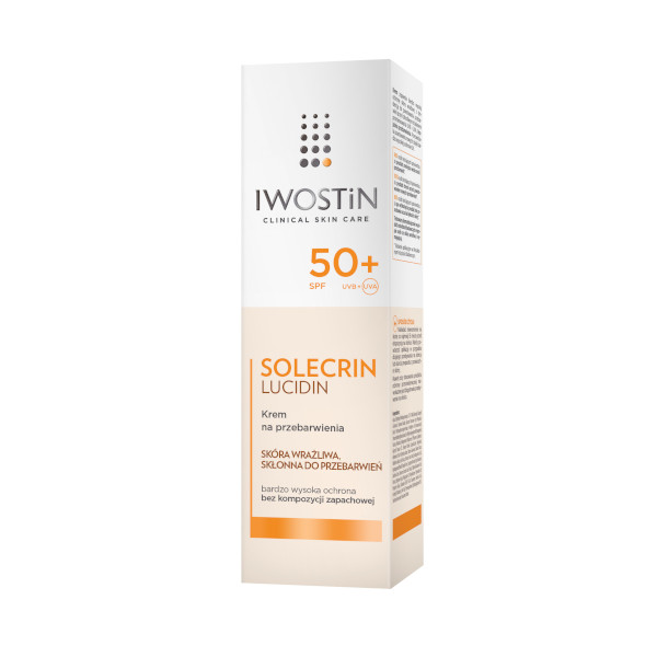 Iwostin Solcer Lucidin, krem na przebarwienia SPF 50+, 50 ml | Apteline.pl