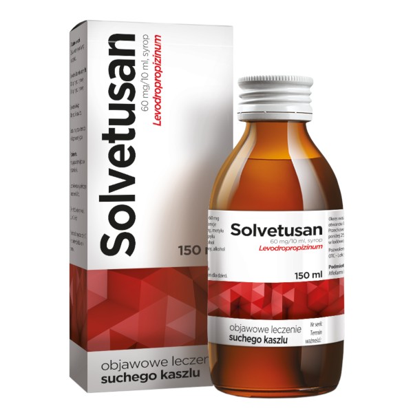 Solvetusan 60 mg/10 ml, syrop, 150 ml | Apteline.pl