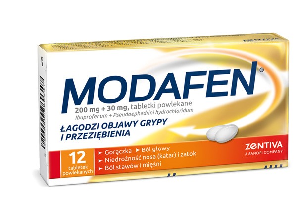 Modafen (Extra Grip), 12 tabletek powlekanych | Apteline.pl