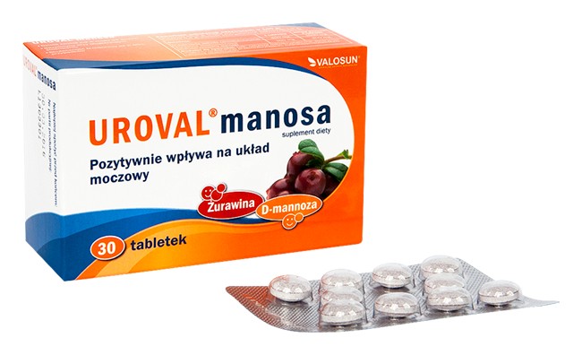 Uroval manosa, 30 tabletek | Apteline.pl