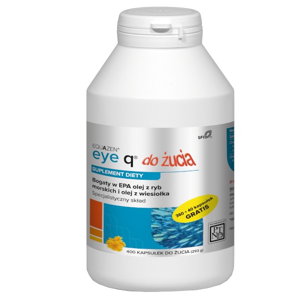 Eye Q, 400 kapsułek do żucia (360+40 kapsułek gratis) | Apteline.pl