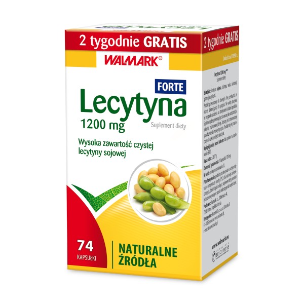 Lecytyna 1200 mg Forte, 74 kapsułki | Apteline.pl