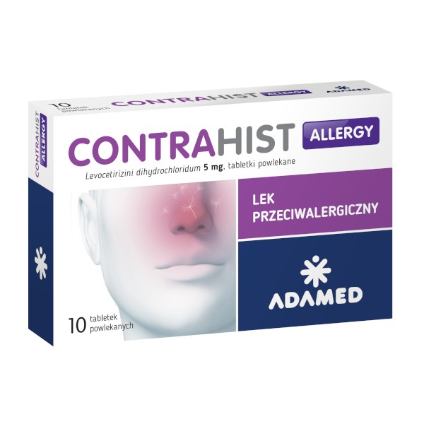 Contrahist Allergy 5 mg, 10 tabletek powlekanych | Apteline.pl