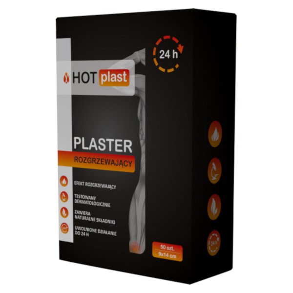 HOTplast Plaster rozgrzewający, 50 sztuk | Apteline.pl