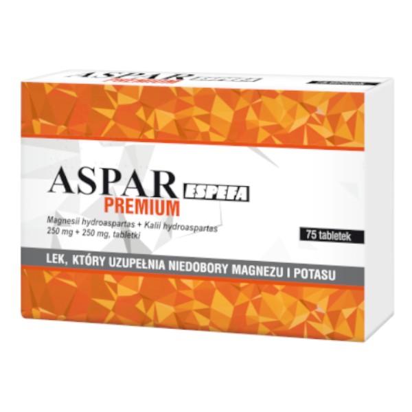 Aspar Espefa Premium, 500 mg, 75 tabletek | Apteline.pl