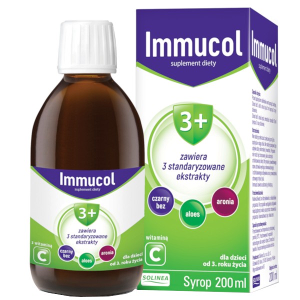Immucol 3+, syrop 200 ml | Apteline.pl