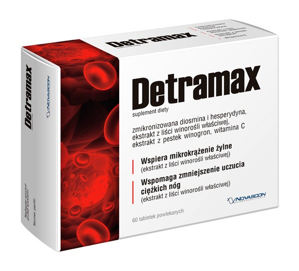 Detramax, 60 tabletek powlekanych | Apteline.pl