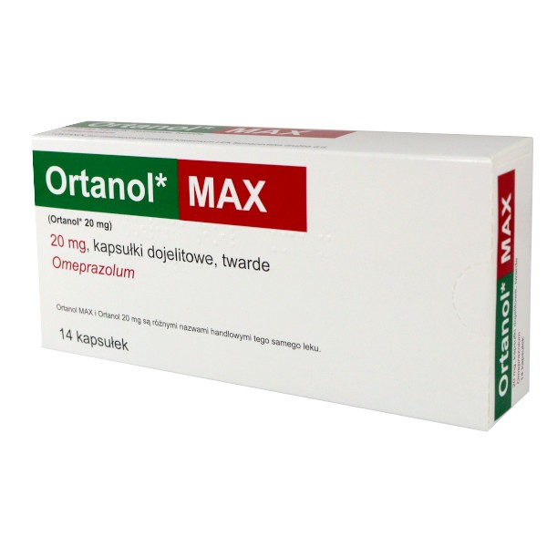 Ortanol Max 20 mg, 14 kapsułak dojelitowych (import równoległy Delfarma ...