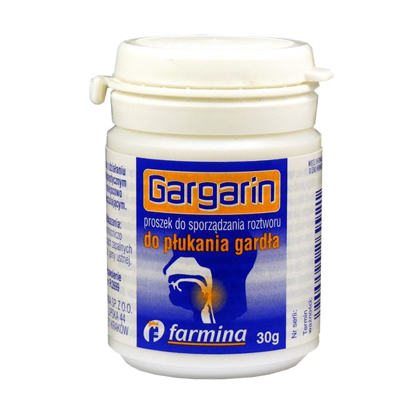 Gargarin, proszek do sporządzania roztworu, 30 g | Apteline.pl
