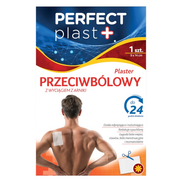 Perfect Plast Plaster przeciwbólowy z wyciągiem z Arniki, 9x14 cm, 50 ...