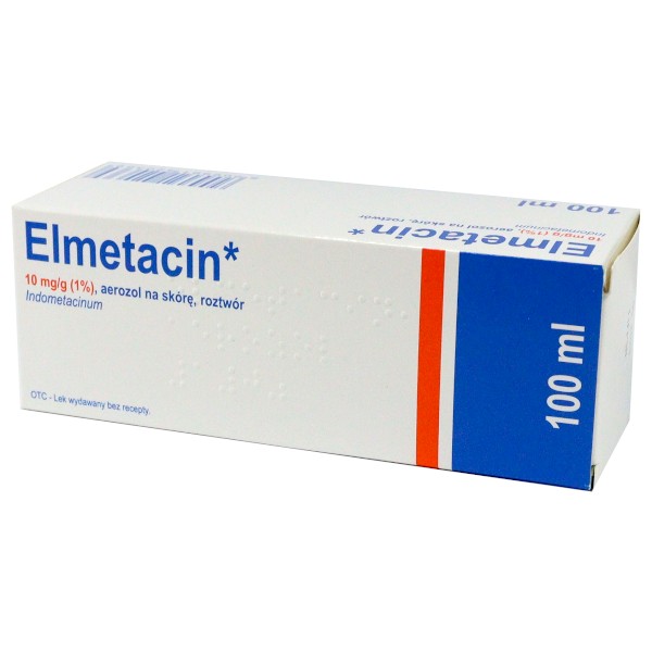 Elmetacin 10 mg/g, aerozol do stosowania zewnętrznego, 100 ml (import ...