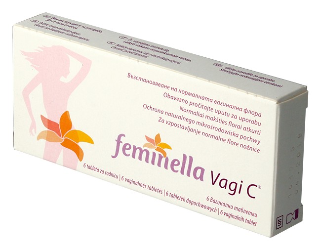 Feminella Vagi C, 6 tabletek dopochwowych | Apteline.pl