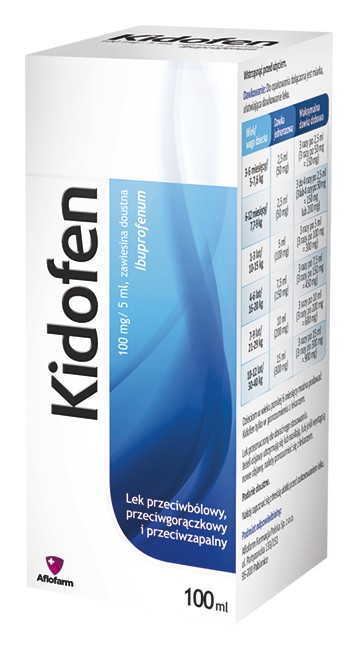 Kidofen 100 mg/5 ml, zawiesina doustna, 100 ml | Apteline.pl