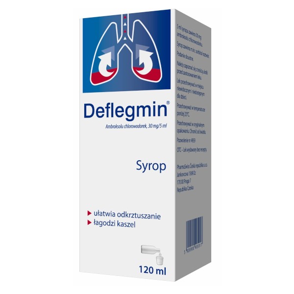 Deflegmin 30 mg/5 ml, syrop 120 ml | Apteline.pl